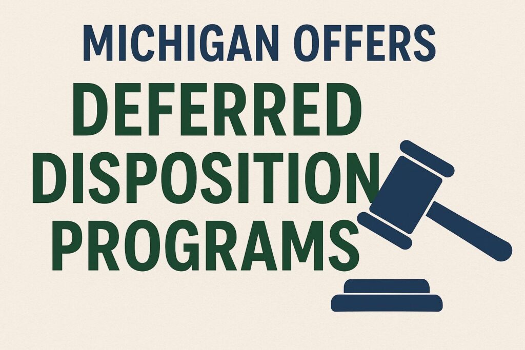 Deferred Disposition Michigan Laws | Avoiding a Conviction